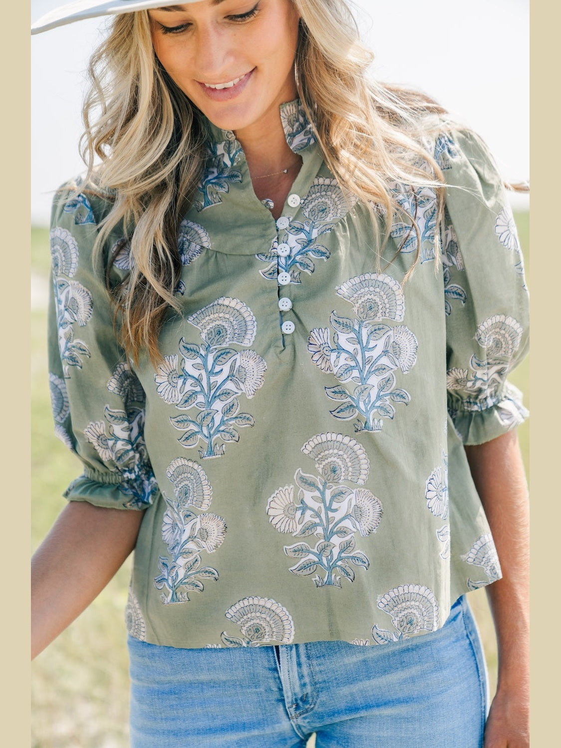 Victoria Dunn Ellie Blouse- Sagebrush – Bo & Company